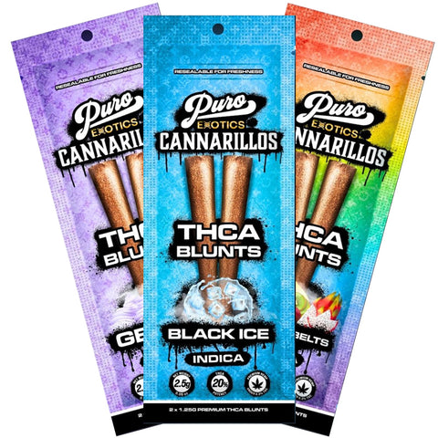 Puro Exotics Cannarillos THCA Blunt 1.25gm x 2ct